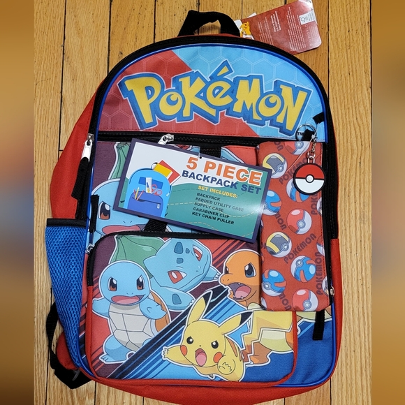 Pokemon | Accessories | Pokemon 5piece Backpack Set | Poshmark